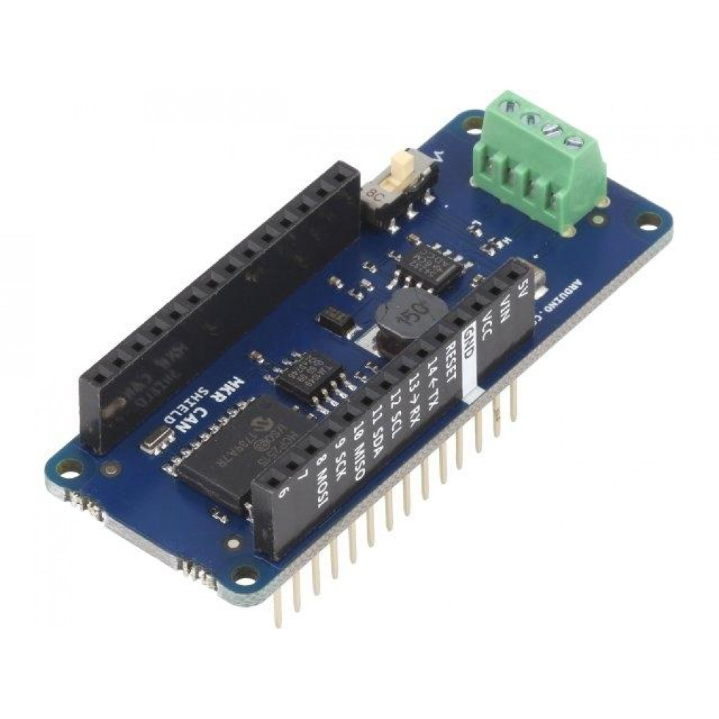 ARDUINO MKR CAN SHIELD: Arduino risinājumi; Expansion board; adaptor,interface; 3.3VDC; MCP2515 ...