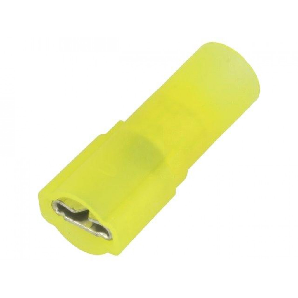 8295: Izolēti savienotāji; Terminal: flat; 6.4mm; 0.8mm; female; crimped; for cable; insulated